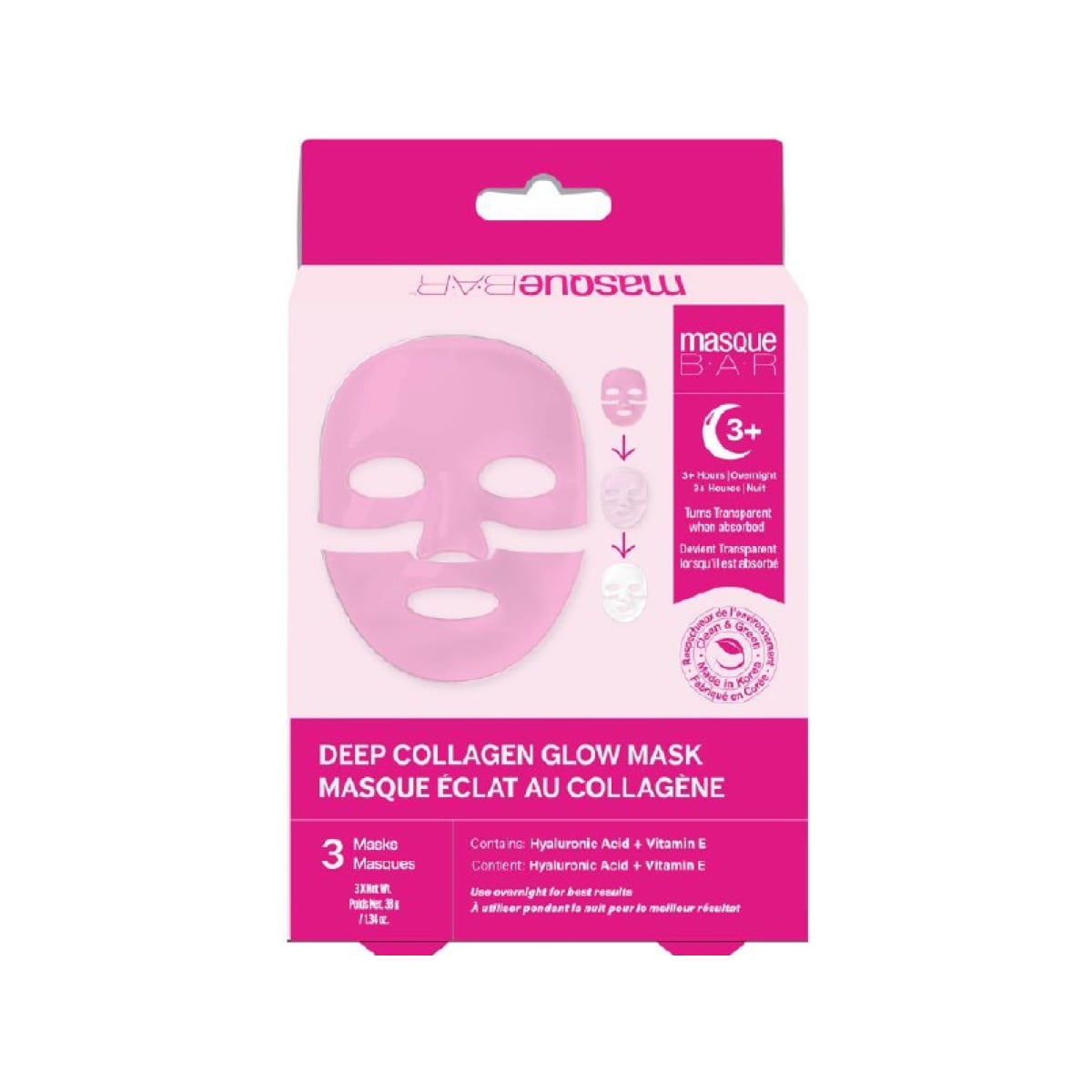 Click here for Masque Bar Deep Collagen Glow Mask 3pc prices