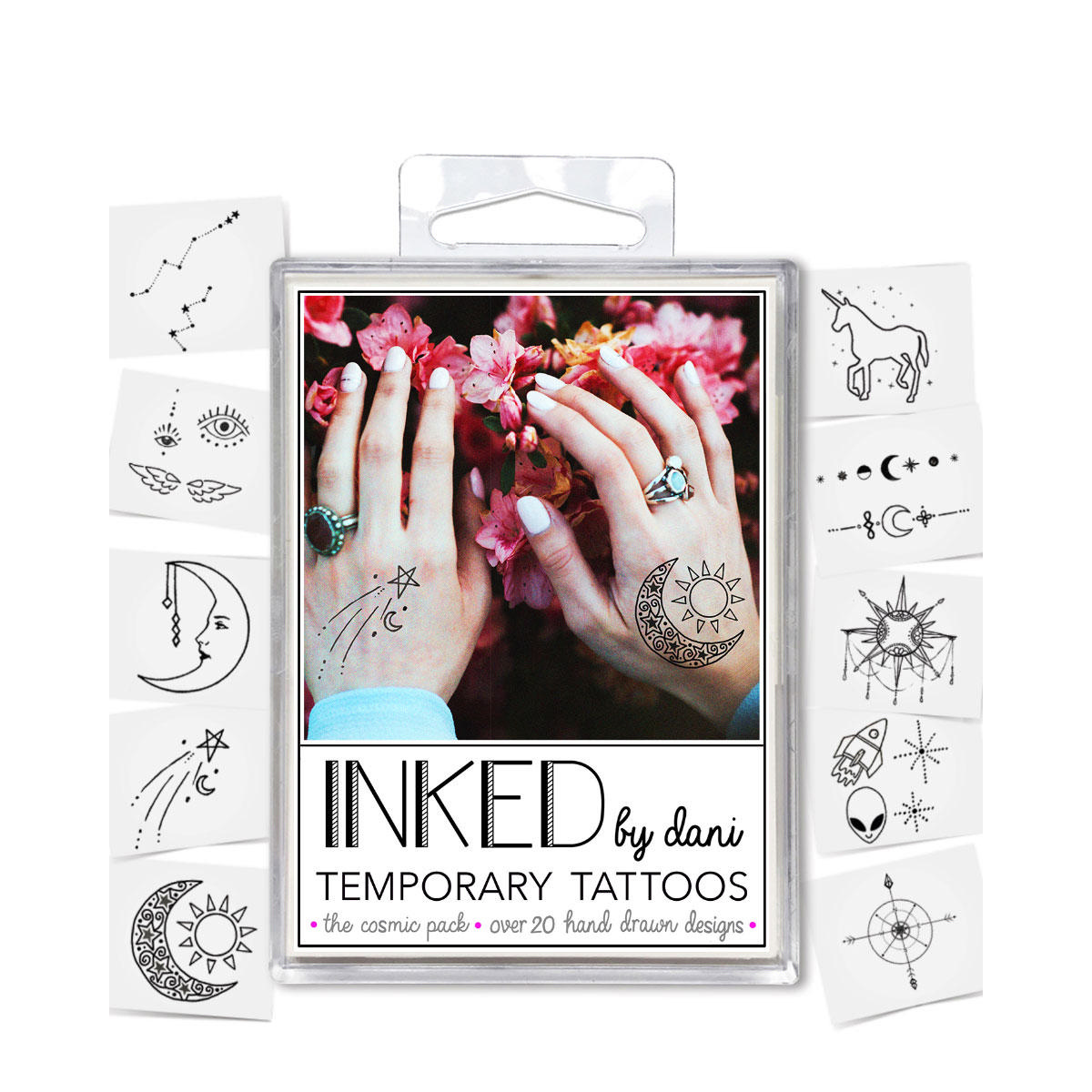 Click here for INKED by Dani Cosmic Temporary Tattoos Pack prices