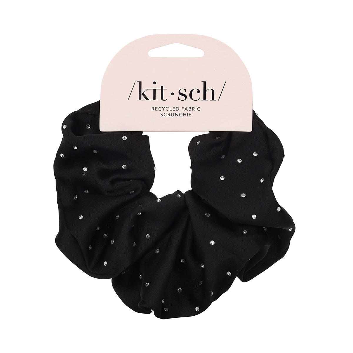 Click here for Kitsch Recycled Fabric Brunch Scrunchie - Rhinesto... prices