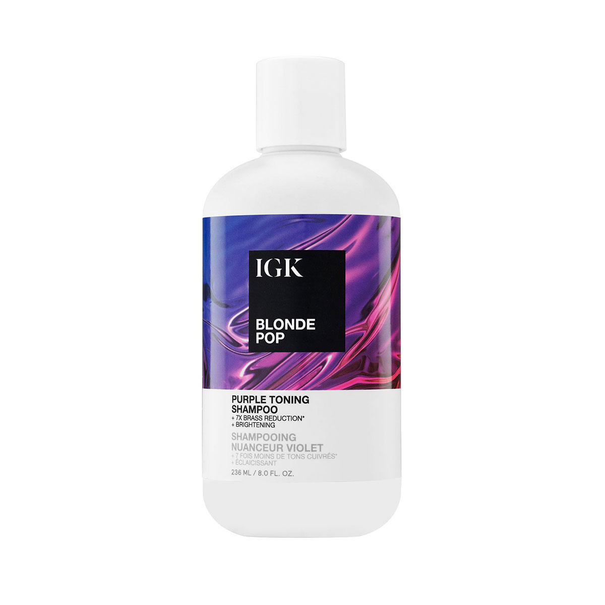 Click here for Igk Hair Blonde Pop Purple Toning Shampoo 8 oz. prices