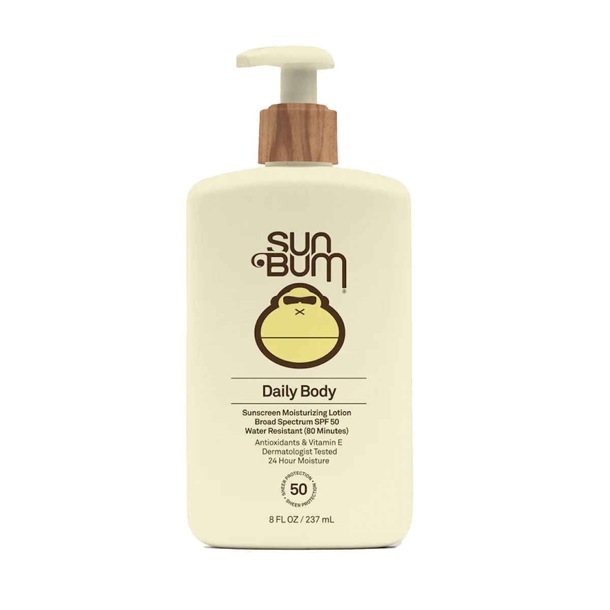 Sun Bum Daily Body Sunscreen Moisturizing Lotion Spf 50  8 oz.