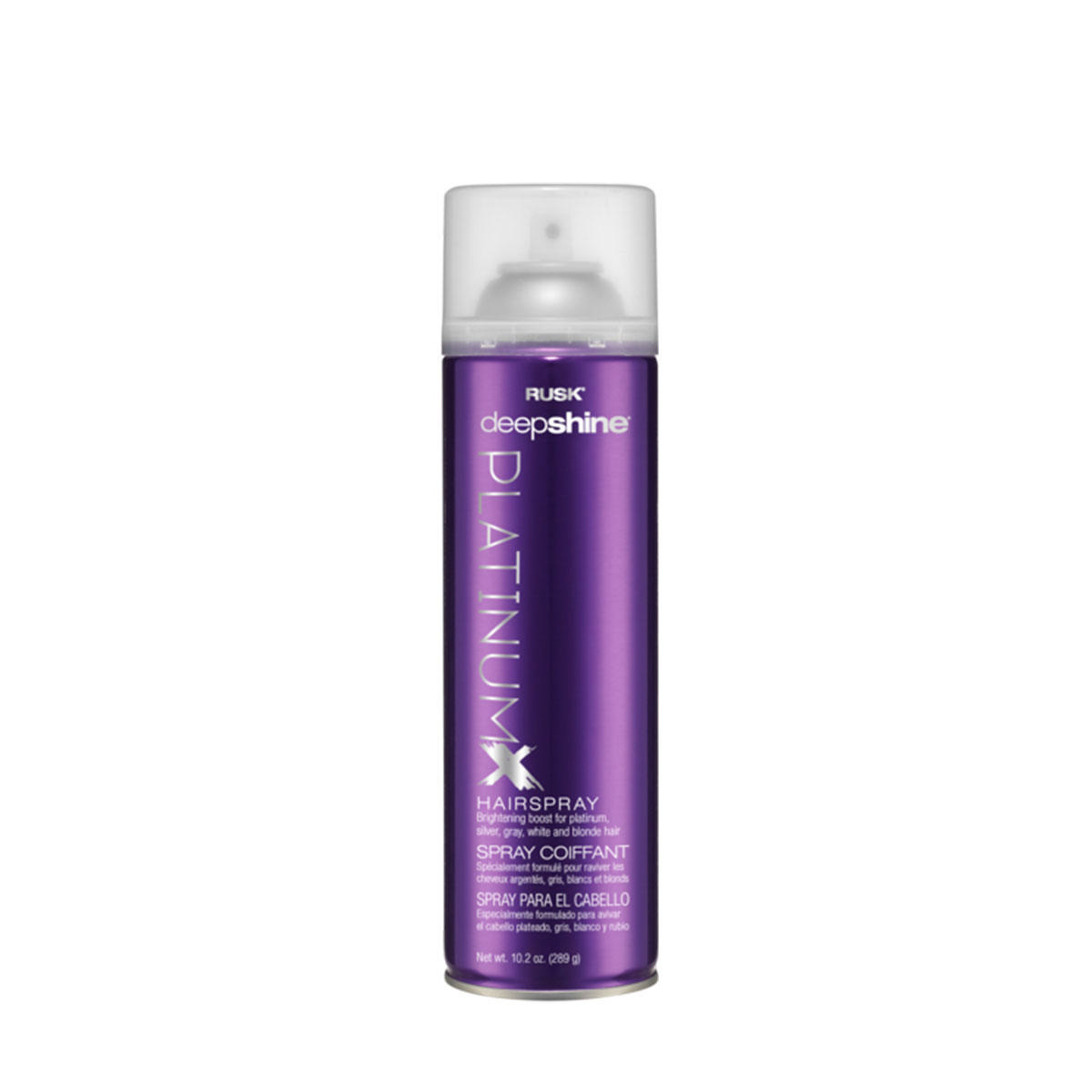 Click here for Rusk Deepshine PlatinumX Hairspray prices