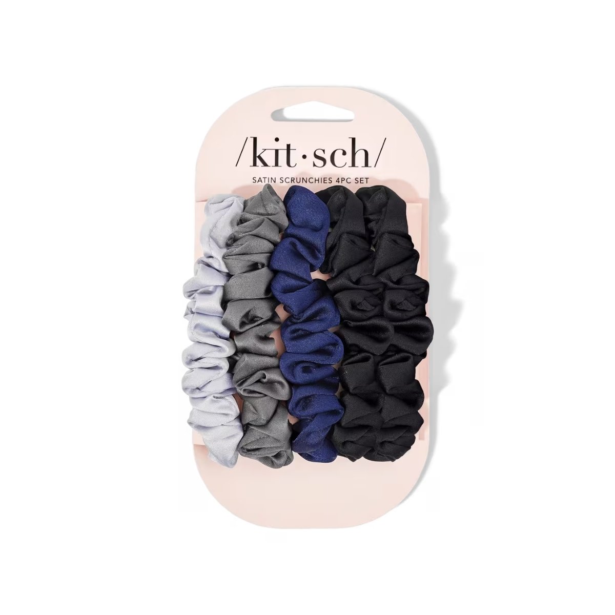 Click here for Kitsch Satin Petite Scrunchies 5pc Set - Midnight prices