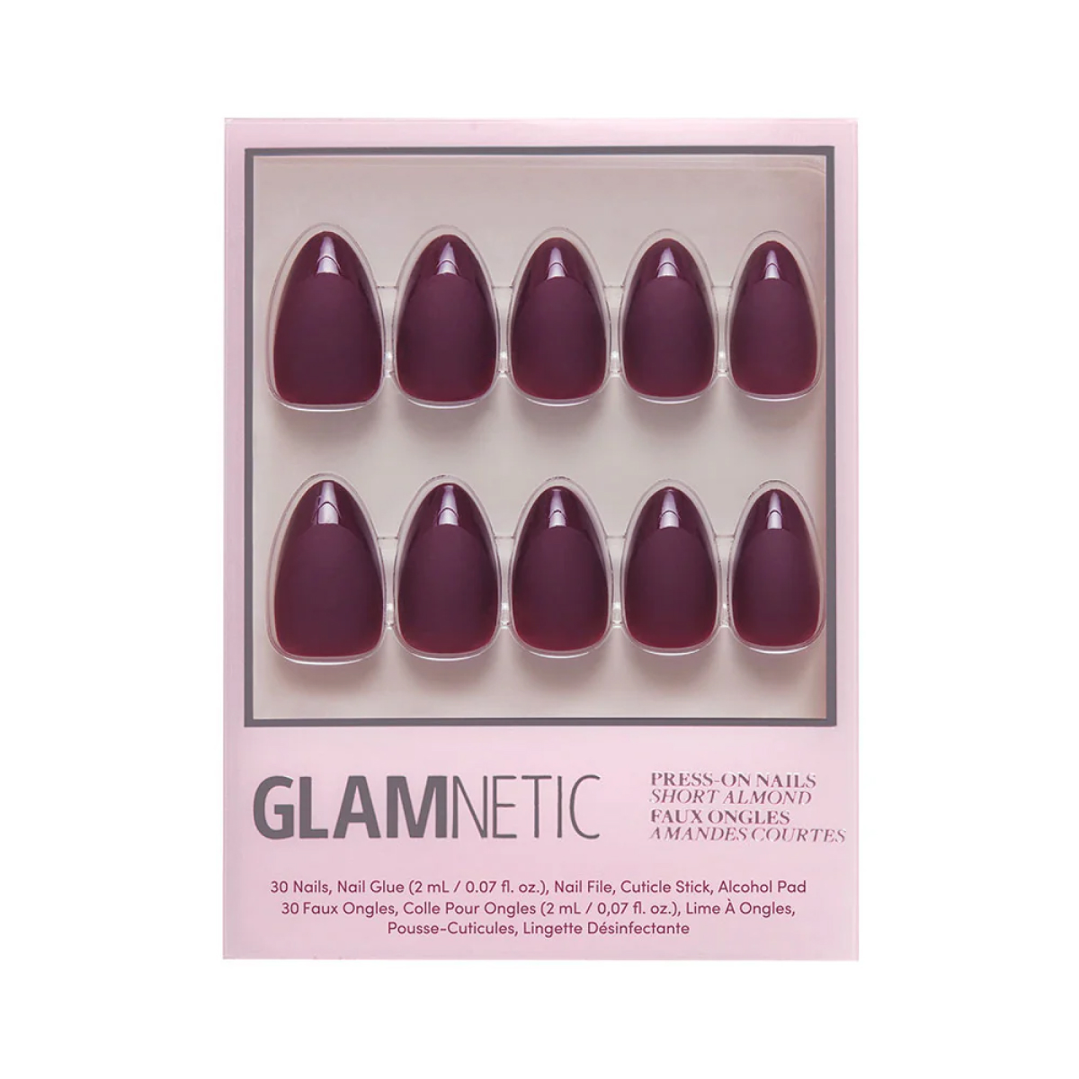 Click here for Glamnetic Merlot Press-On Nails prices