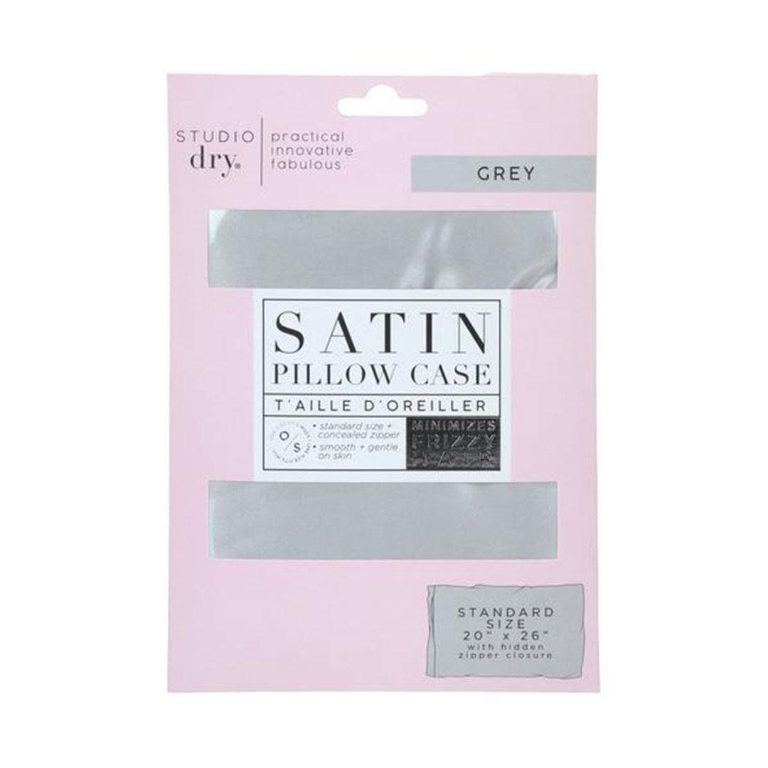 Click here for Studio Dry Satin Pillowcase - Grey prices