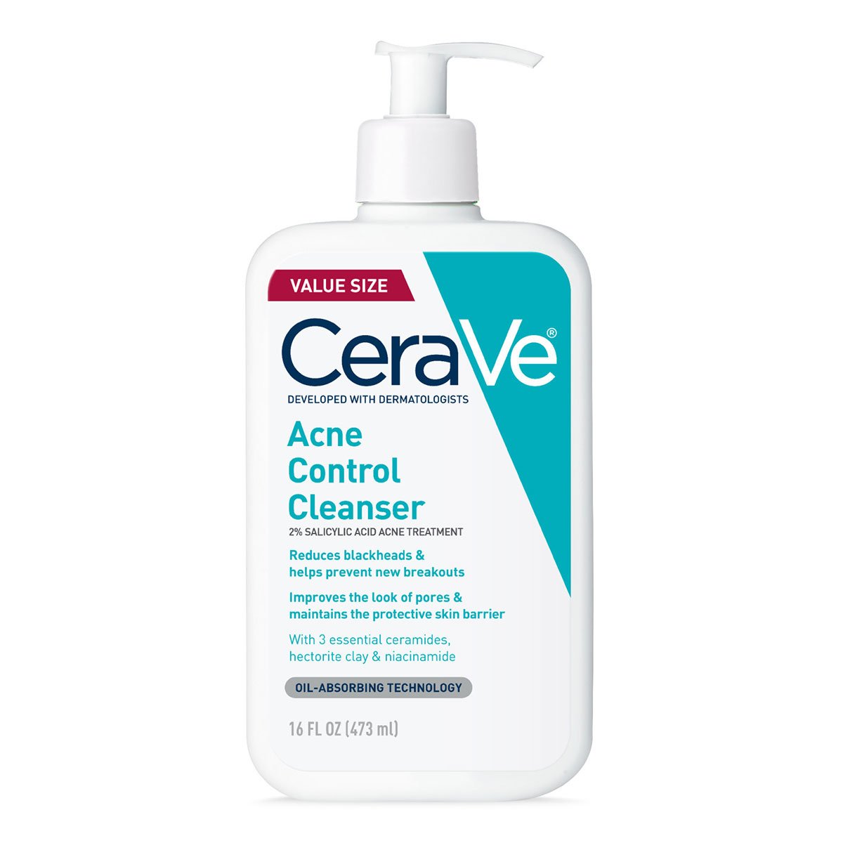 CeraVe Acne Face Cleanser w/ Salicylic Acid & Purifying Clay