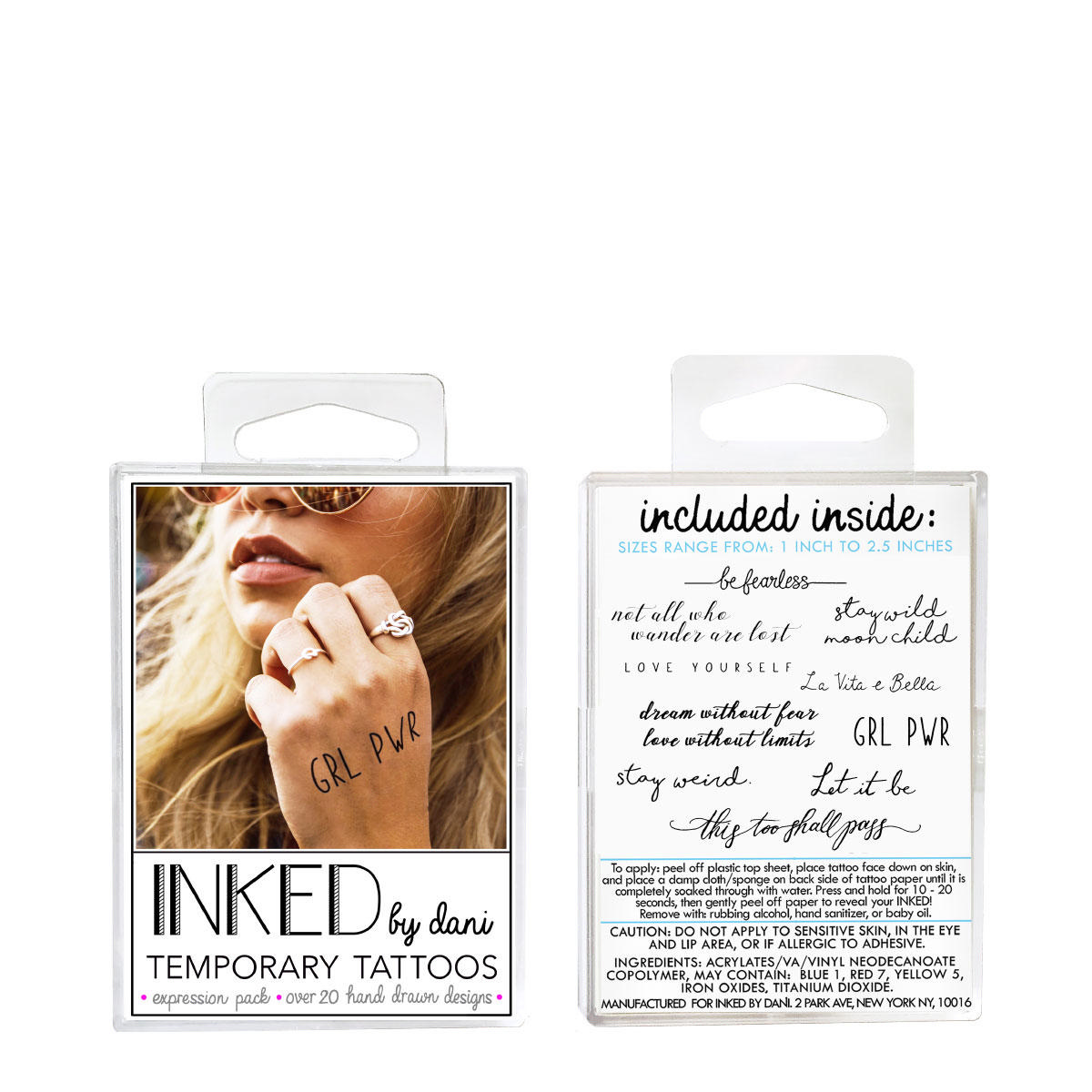 Click here for INKED by Dani Expressions Temporary Tattoos Pack prices