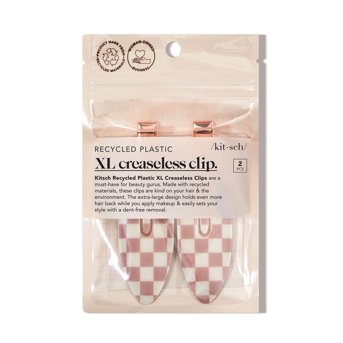 Click here for Kitsch Recycled Plastic XL Creaseless Clips prices