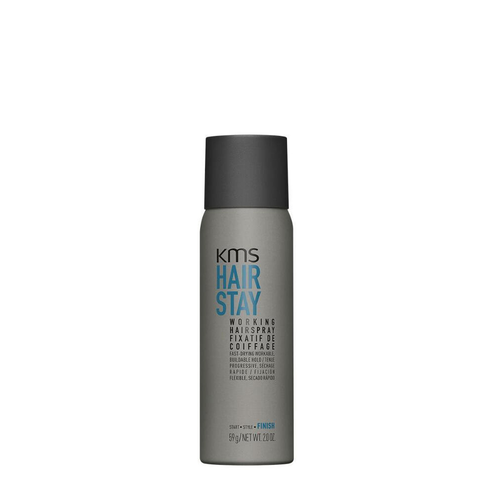 Click here for KMS Hair Stay Working Hairspray Travel Size prices