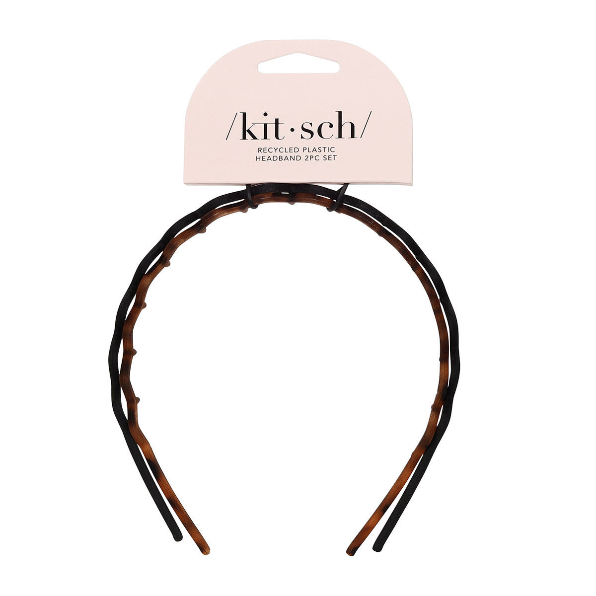 Click here for Kitsch Recycled Plastic Zig Zag Headband 2 pc Set prices