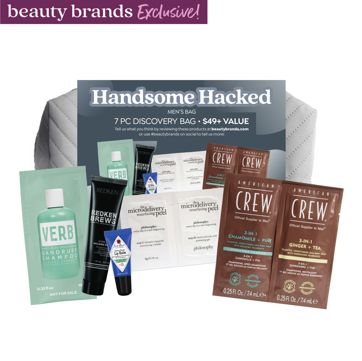 Click here for Beauty Brands Handsome Hacked Discovery Bag prices